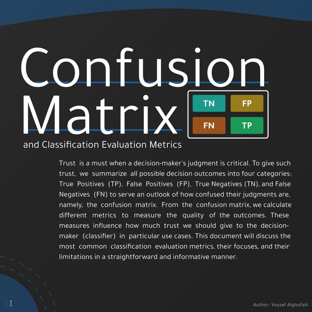 Confusion matrix and classification evaluation metrics | PDF