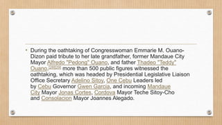 Cong. Emmarie Dizon.pptx | Elections | Politics