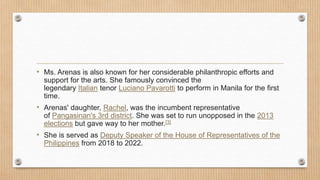 Cong. Rosemarie Arenas.pptx | Celebrity Families | Pop Culture