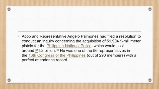 Cong. Romeo Acop.pptx | Politics