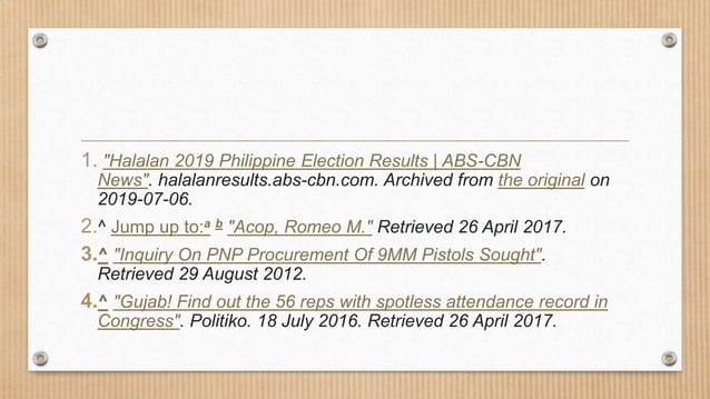 Cong. Romeo Acop.pptx | Politics