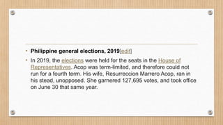 Cong. Romeo Acop.pptx | Politics