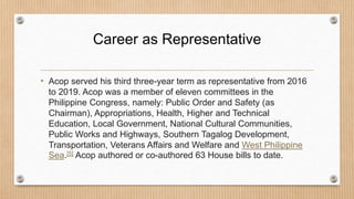 Cong. Romeo Acop.pptx | Politics