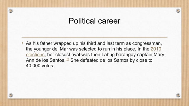 Cong. Rachel del mar.pptx | Politics