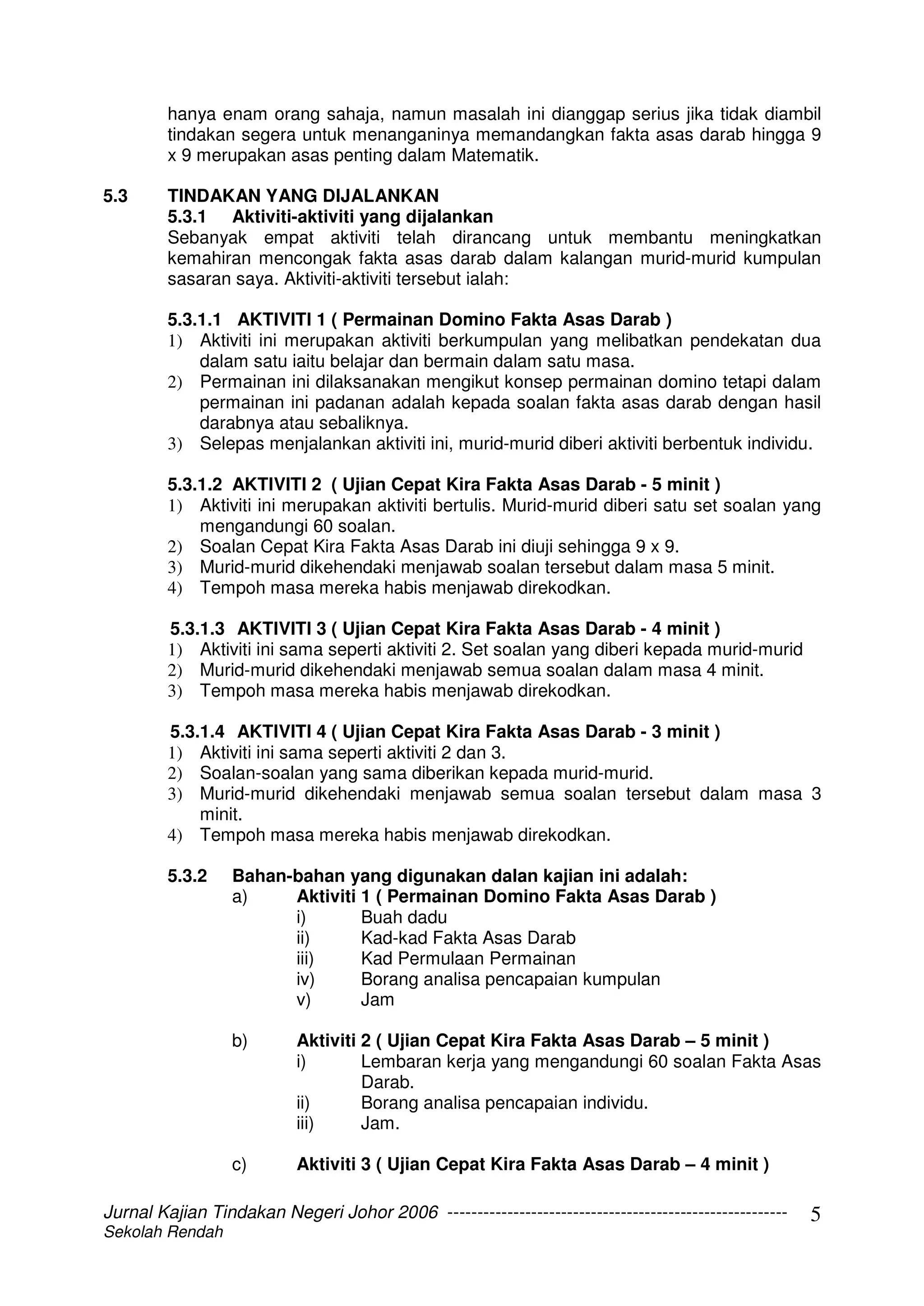 Jurnal Kajian Tindakan | PDF