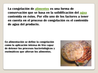 Congelacion | PPTX