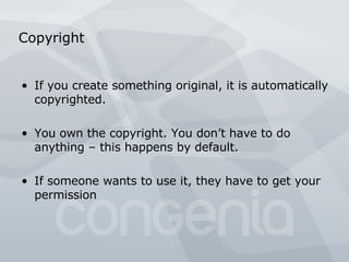 Congenia Copyright Guide | PPT | Desktop Publishing | Computer Software ...