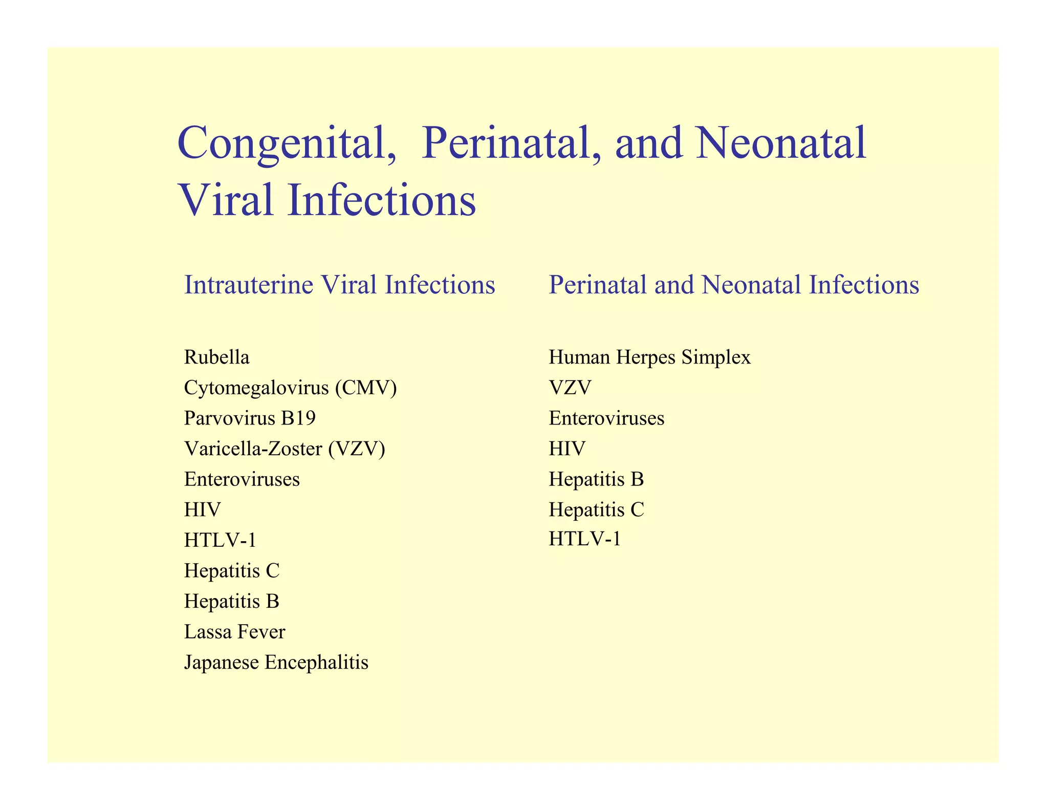 Congenital infection | PDF