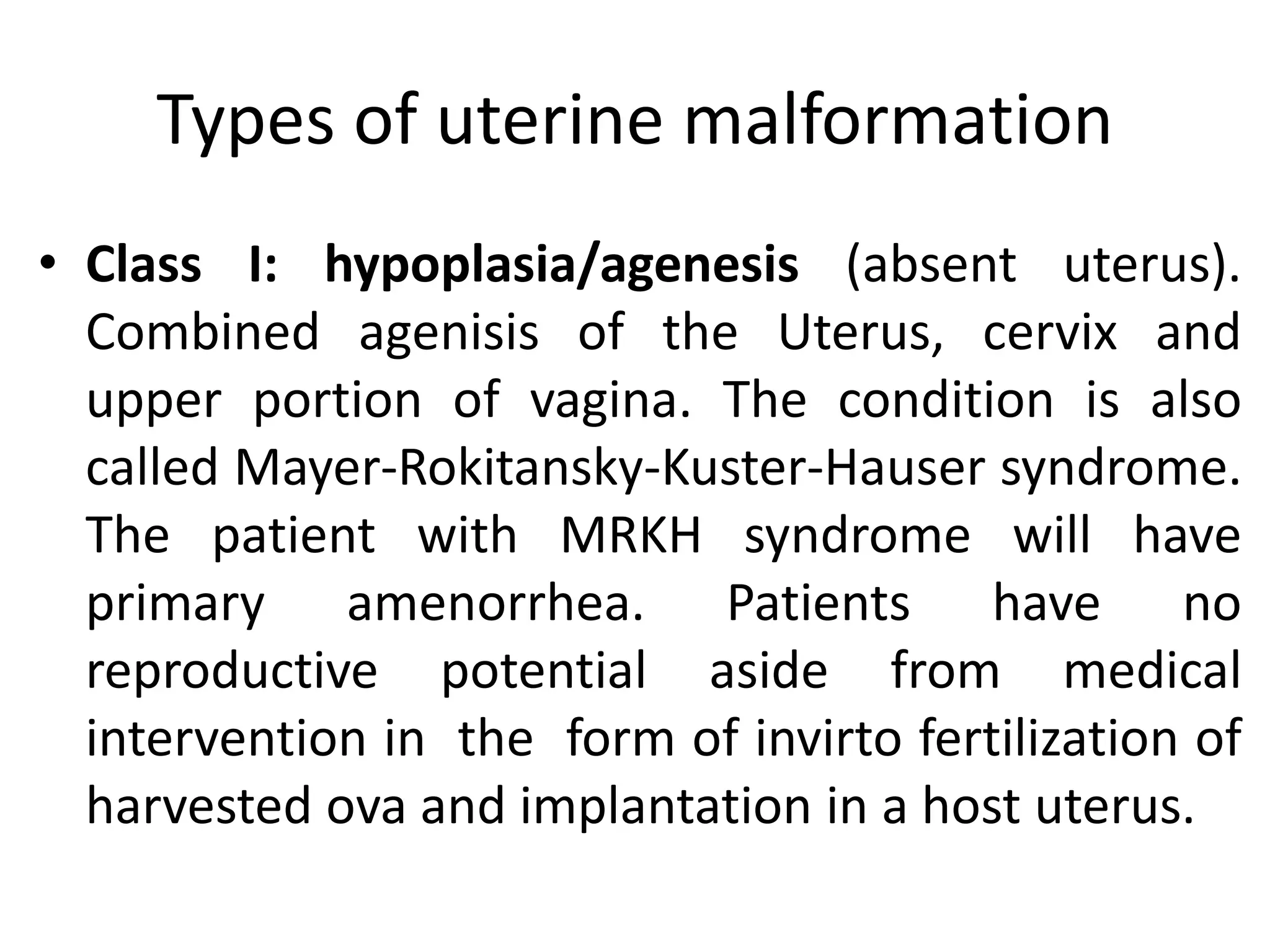 Congenital disorders of female reproductive tract | PPTX | Pregnancy ...