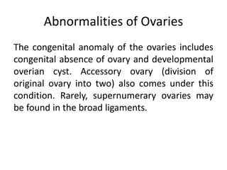 Congenital disorders of female reproductive tract | PPTX | Pregnancy ...