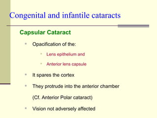 Congenital & infantile cataract | PPT