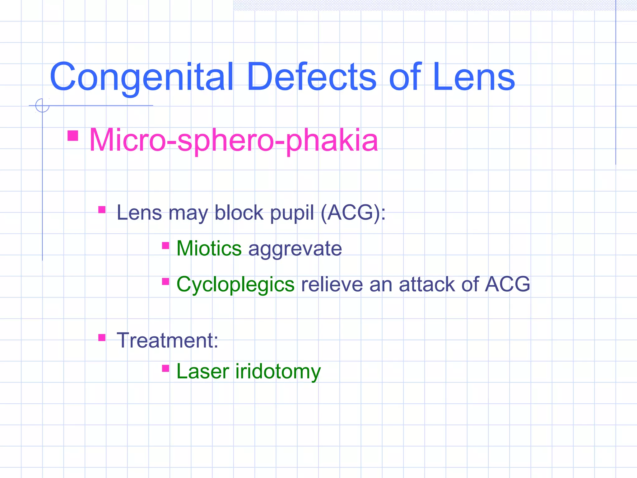 Congenital defacts of the lens | PPT