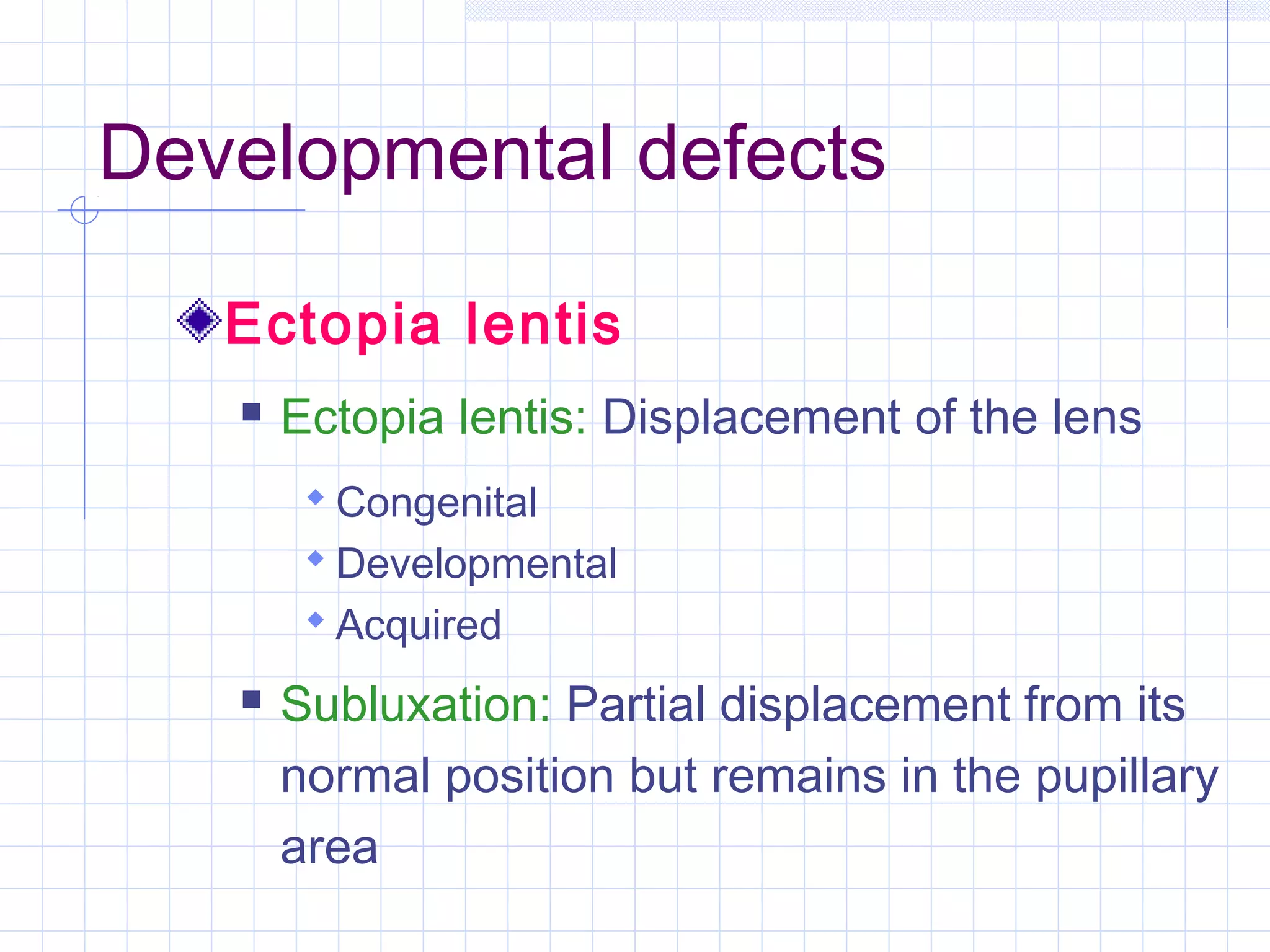 Congenital defects of the lens | PPT