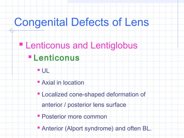Congenital defects of the lens | PPT