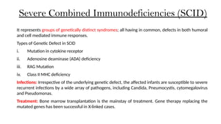 Congenital - B cell mediated, T cell mediated, Combined.pptx