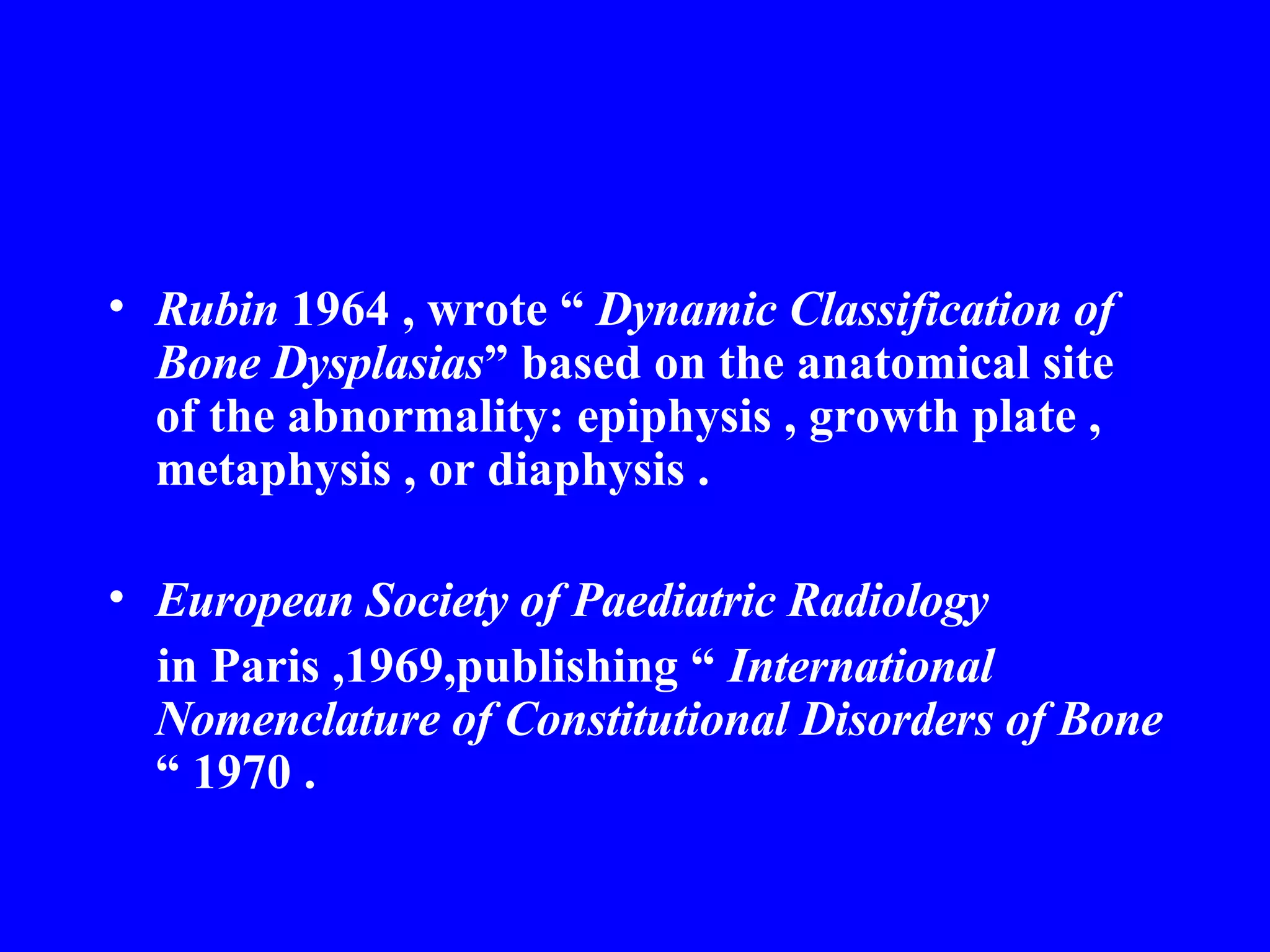 Congenital Bone & Joint Diseases | PPT