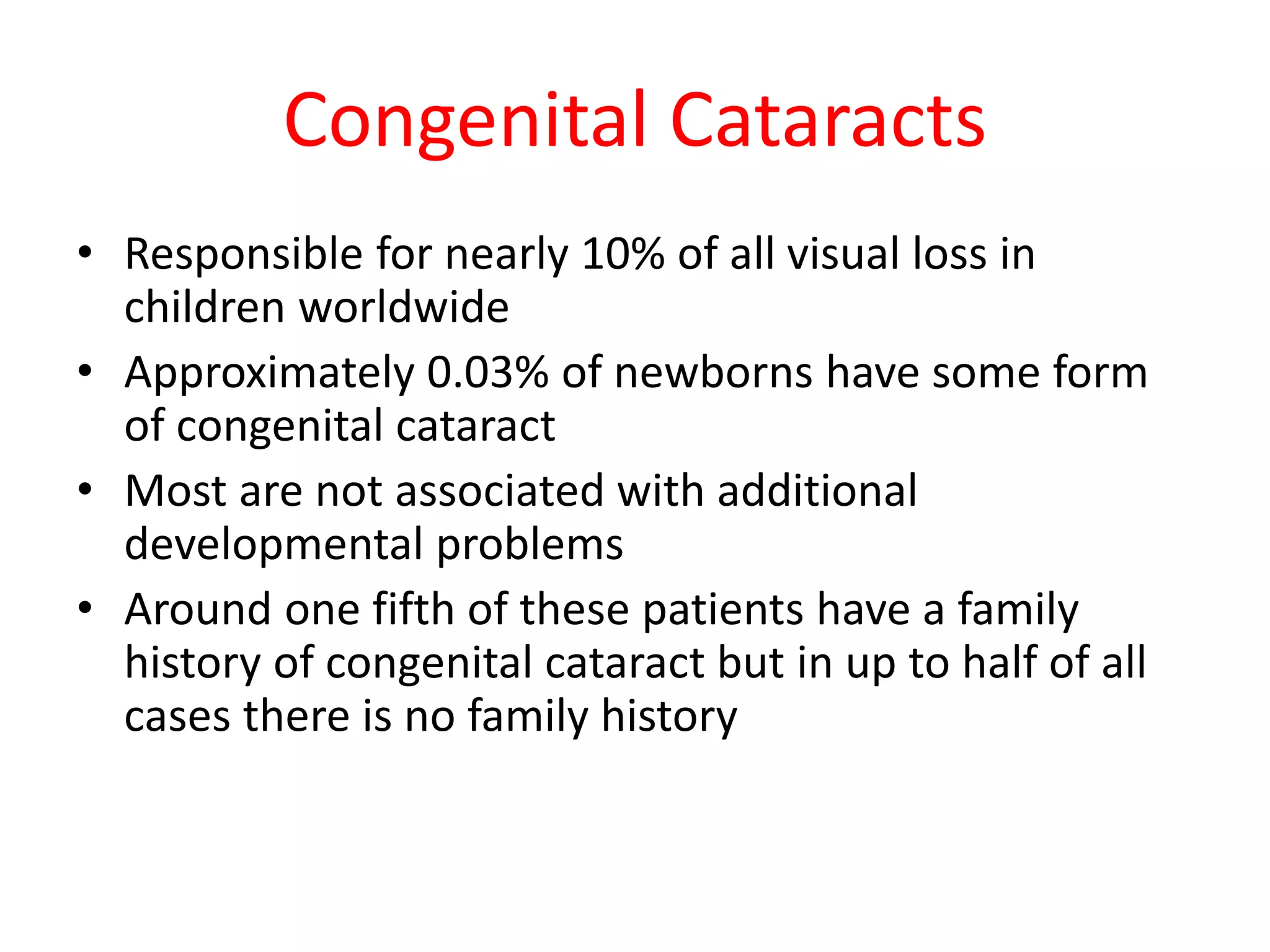 Congenital cataract | PPT