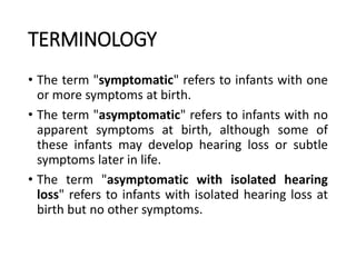 Congenital cytomegalovirus infection | PPTX