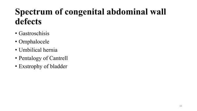 Approach to Congenital abdominal wall defects .pptx