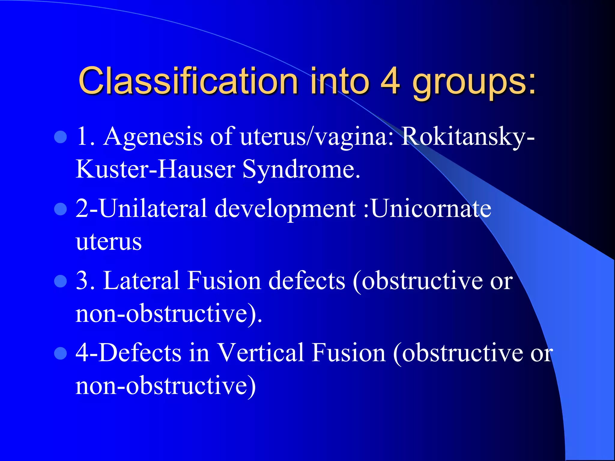 Congenital abnormaleties of the uterus | PPTX