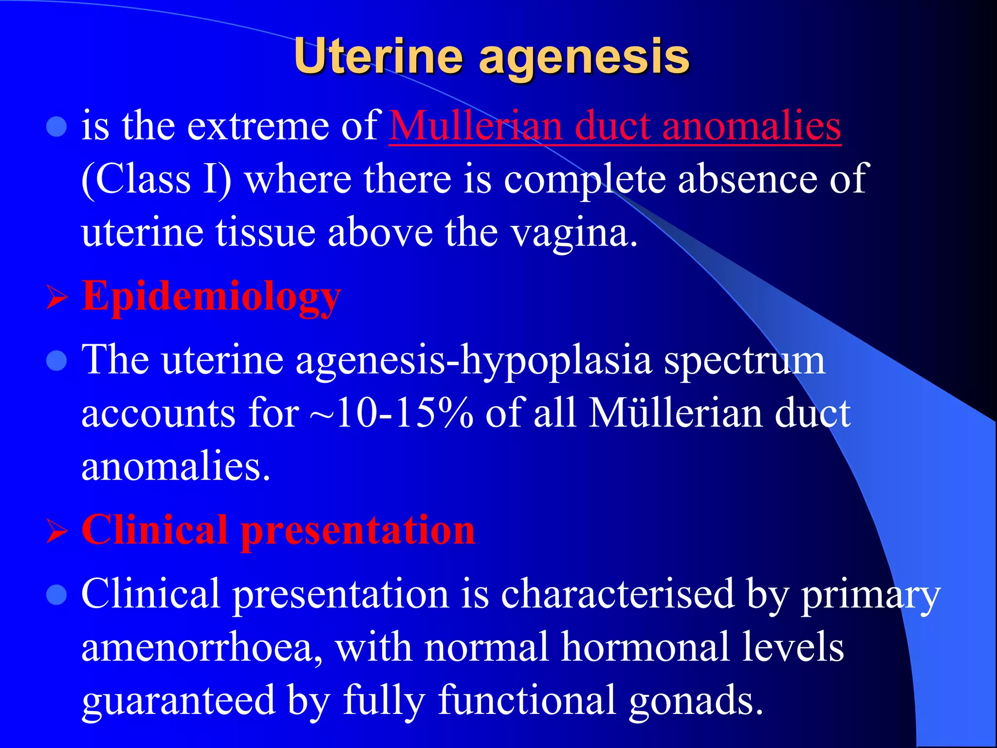 Congenital abnormaleties of the uterus | PPTX