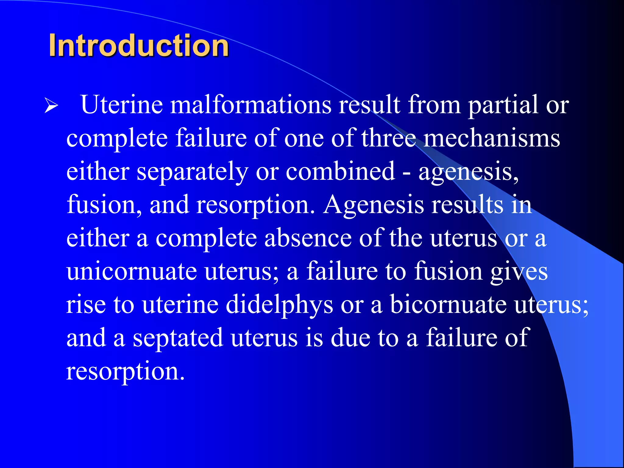 Congenital abnormaleties of the uterus | PPTX