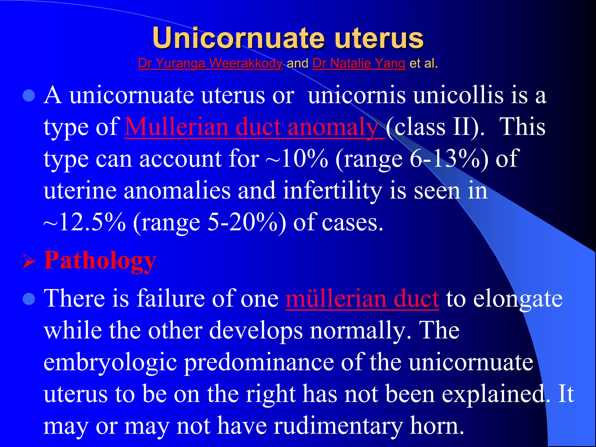 Congenital abnormaleties of the uterus | PPTX
