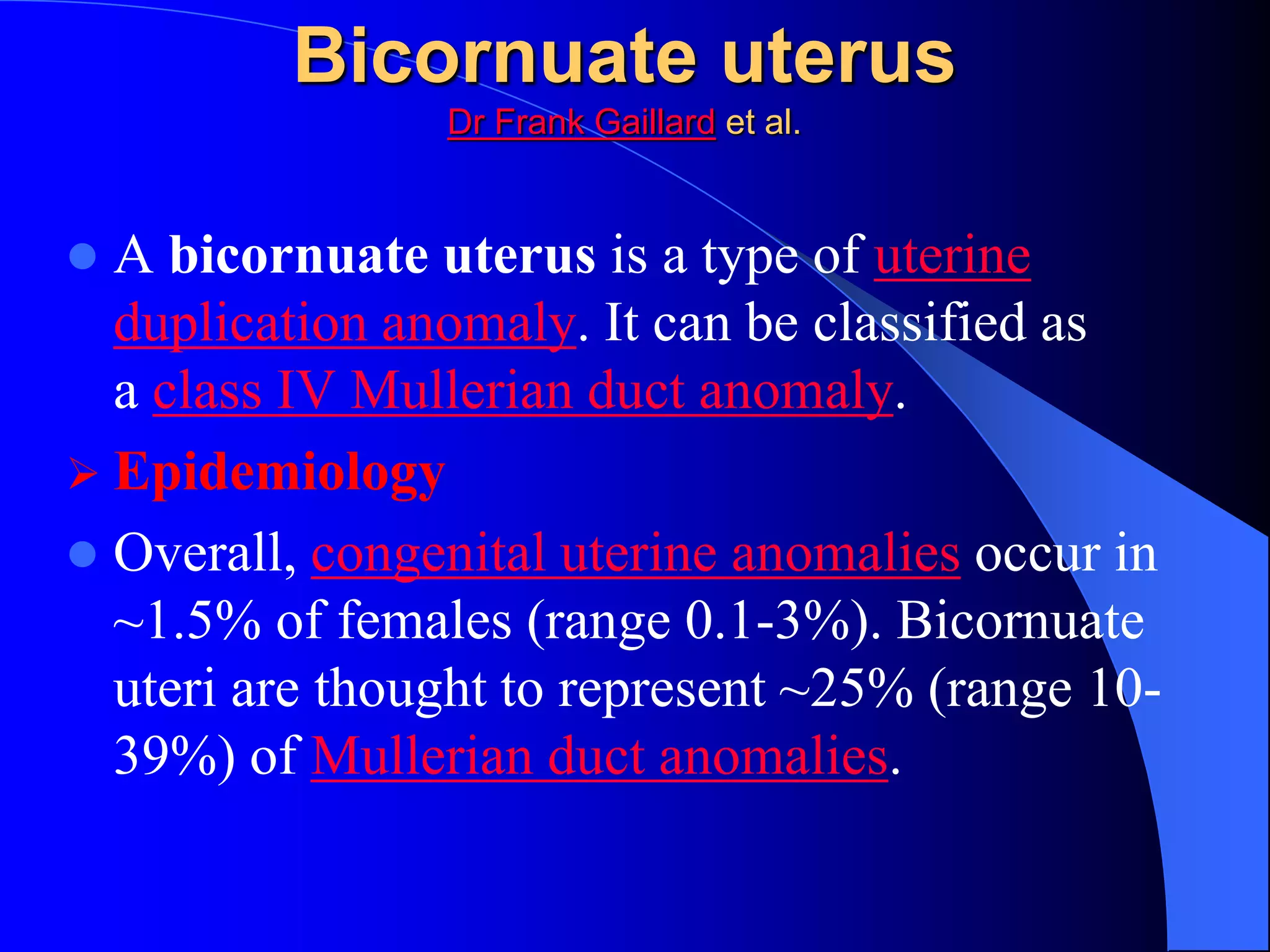 Congenital abnormaleties of the uterus | PPTX