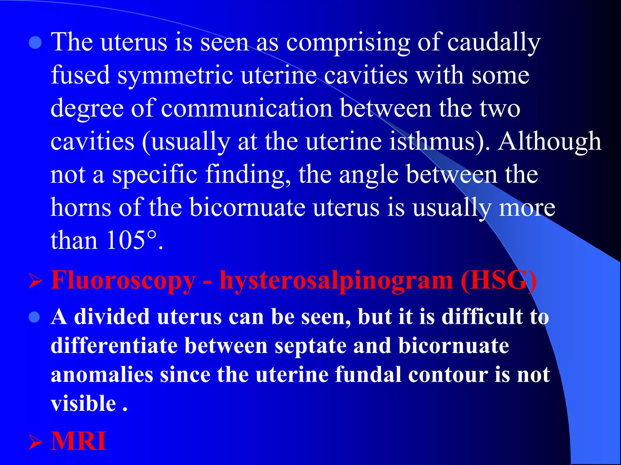 Congenital abnormaleties of the uterus | PPTX