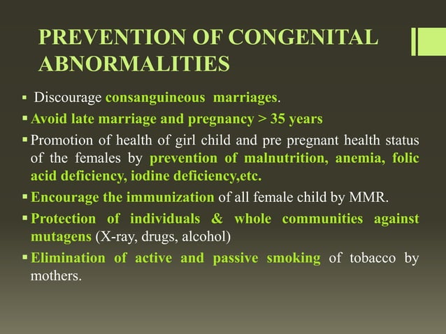 Congenital Abnormalities | PPTX