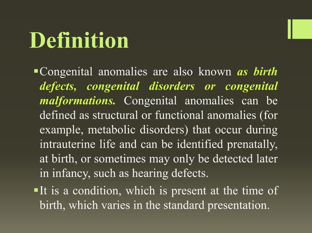 Congenital Abnormalities | PPTX
