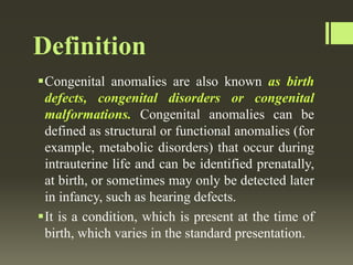 Congenital Abnormalities | PPTX