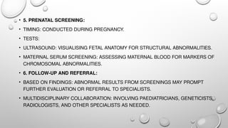 Congenital abnormalities and diagnostic approaches | PPTX