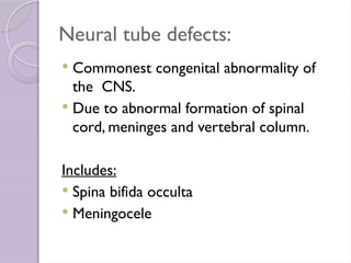 Congenital Abnormalities in the Newborns | PPTX