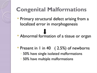Congenital Abnormalities in the Newborns | PPTX