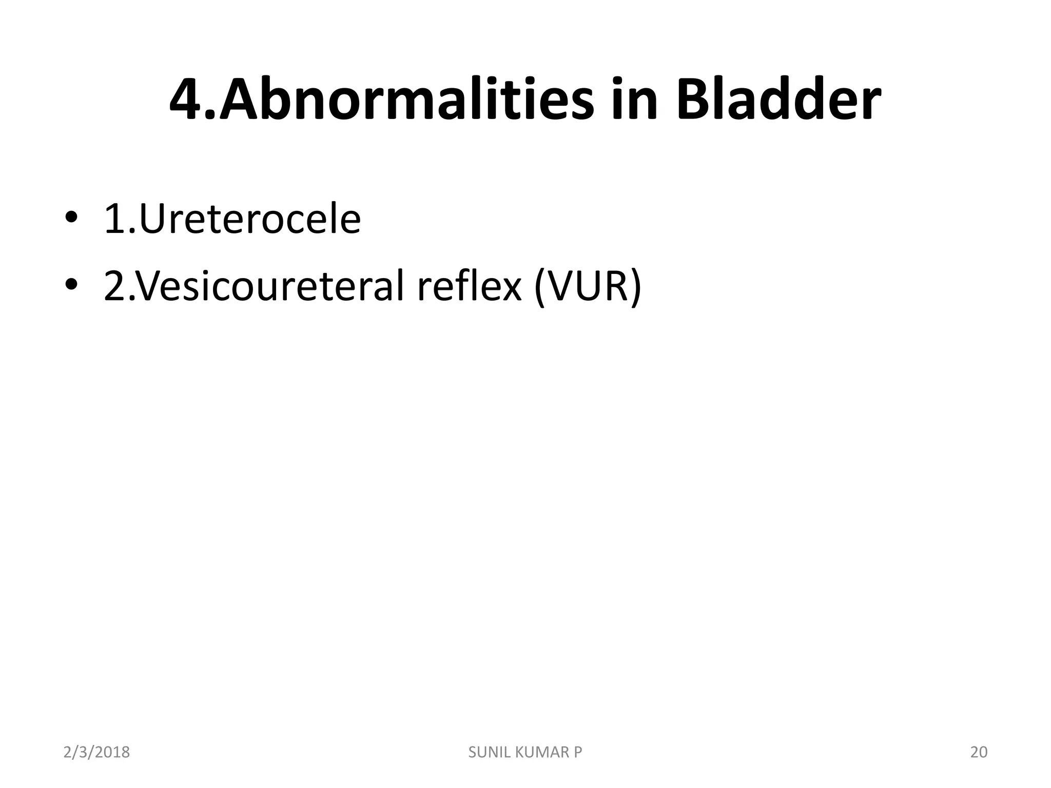 Congenital abnormalities of kidney and urinary system | PPTX