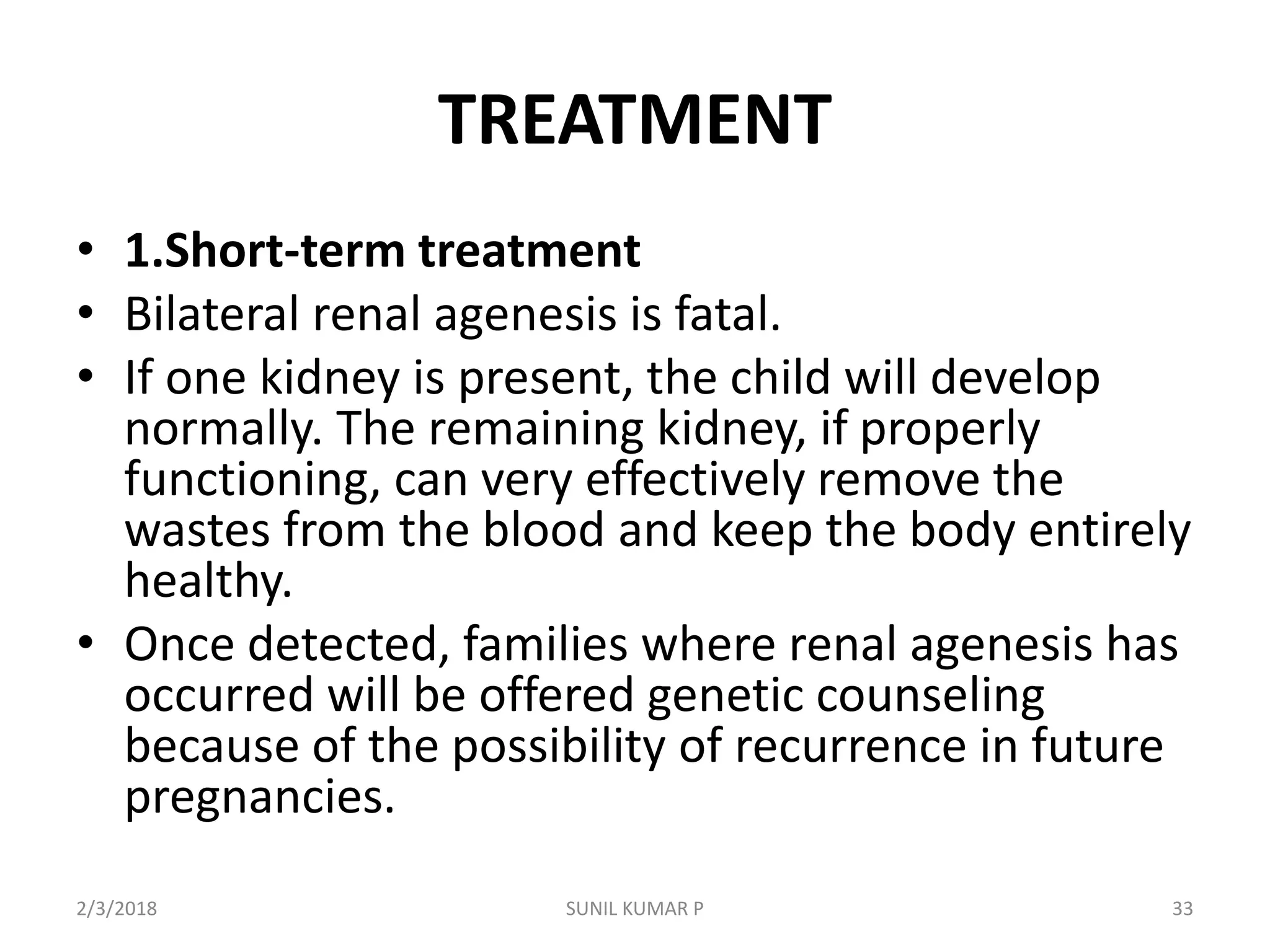 Congenital abnormalities of kidney and urinary system | PPTX