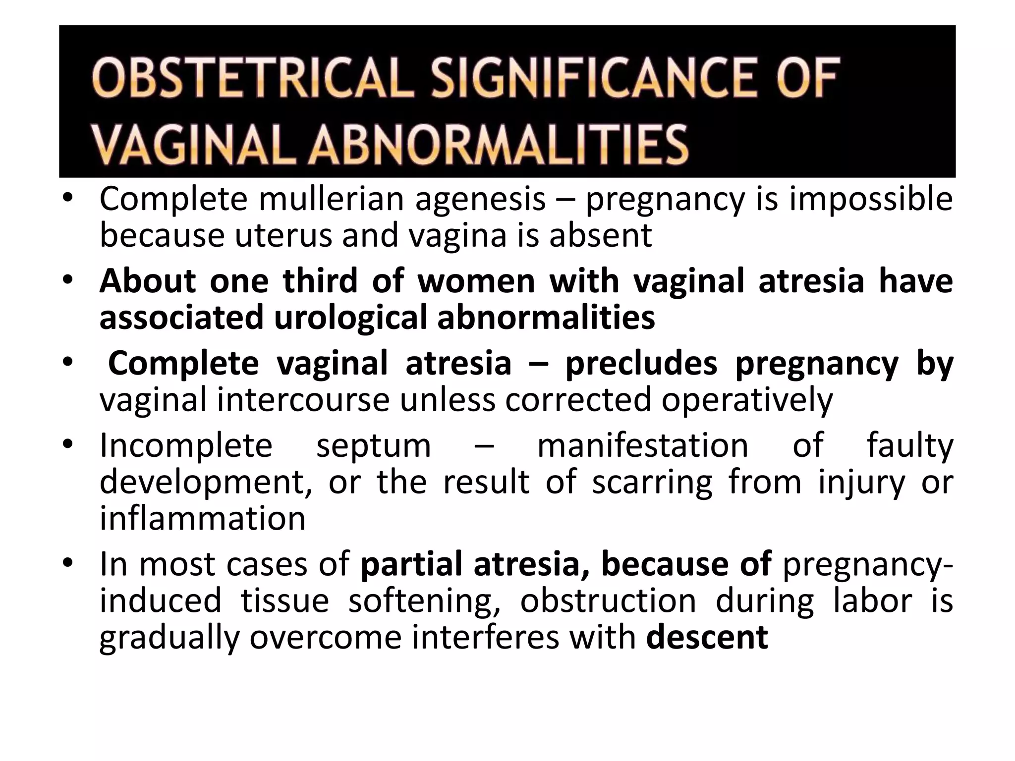 Congenital abnormalities of reproductive system | PPTX