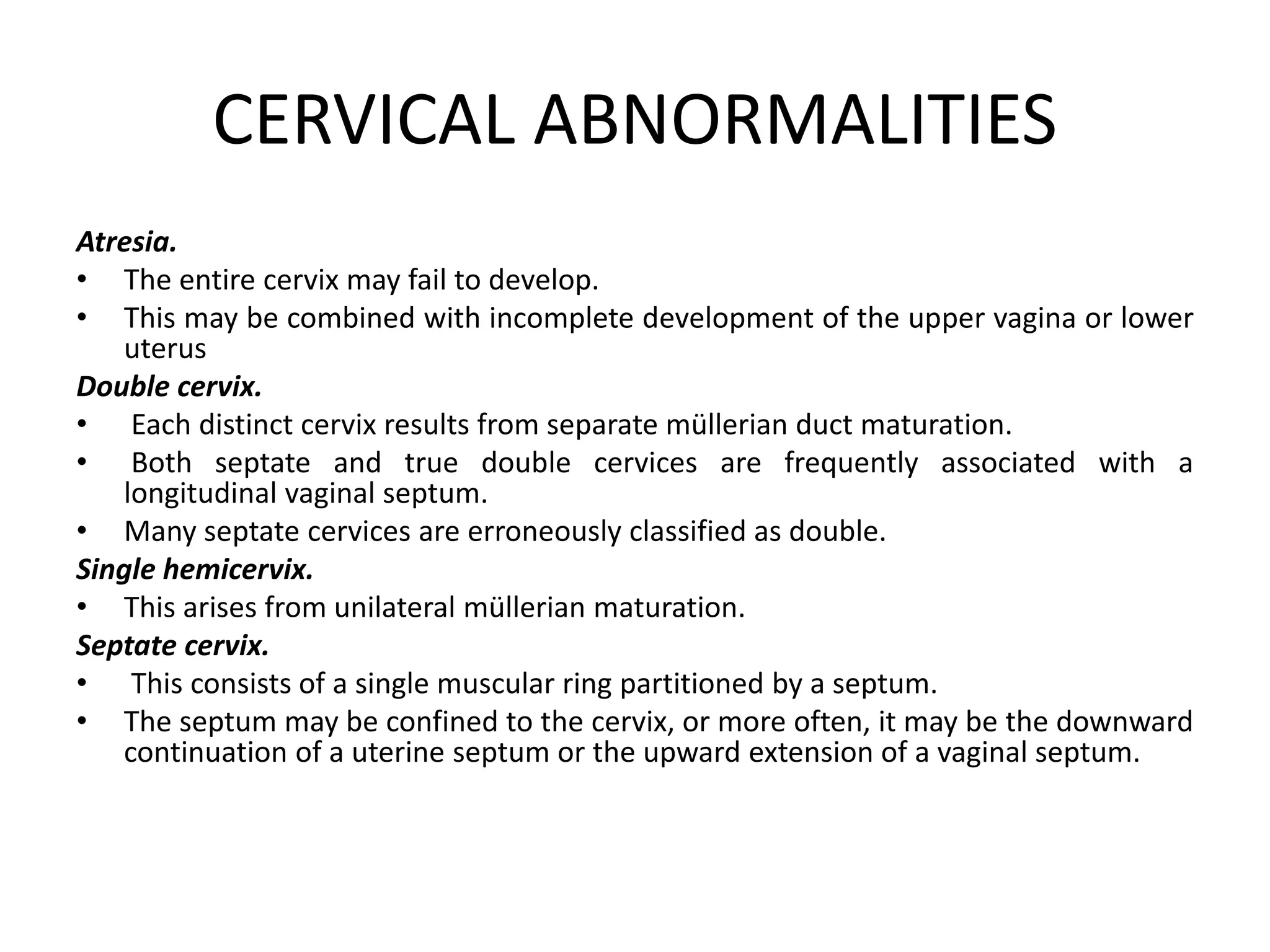 Congenital abnormalities of reproductive system | PPTX