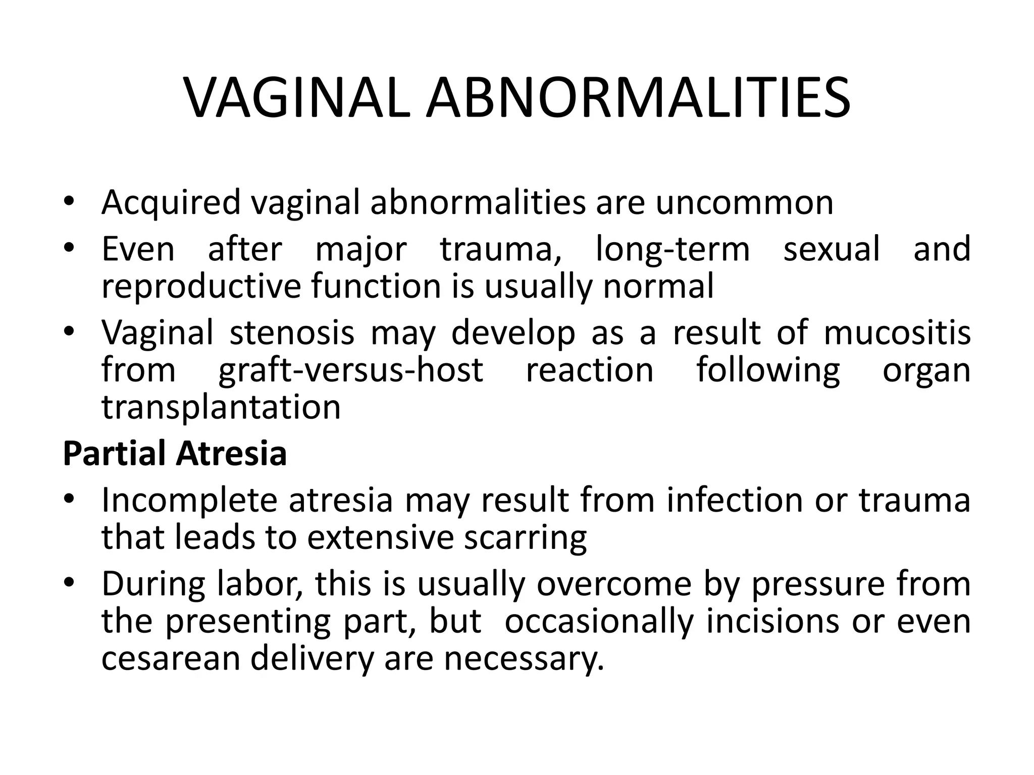 Congenital abnormalities of reproductive system | PPTX