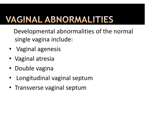 Congenital abnormalities of reproductive system | PPTX | Pregnancy ...