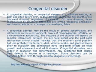 Congenital abomalities | PPT