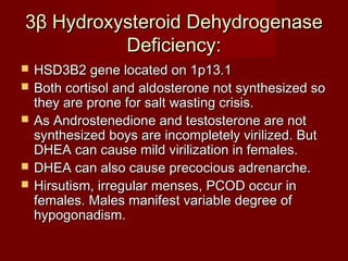 Congenitaladrenalhyperplasia | PPT