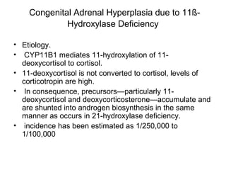 Congenital adrenal hyperplasia | PPT