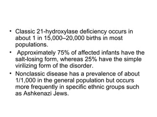 Congenital adrenal hyperplasia | PPT