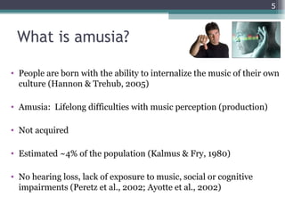Congenital amusia york 2012 | PPT