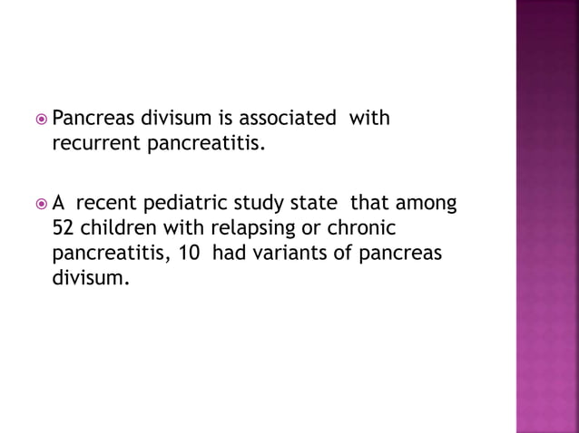 Congenital anamolies of pancrease | PPTX | Digestive Disorders | Diseases and Conditions