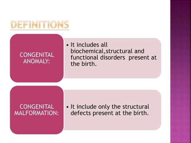 Congenital anomalies | PPTX