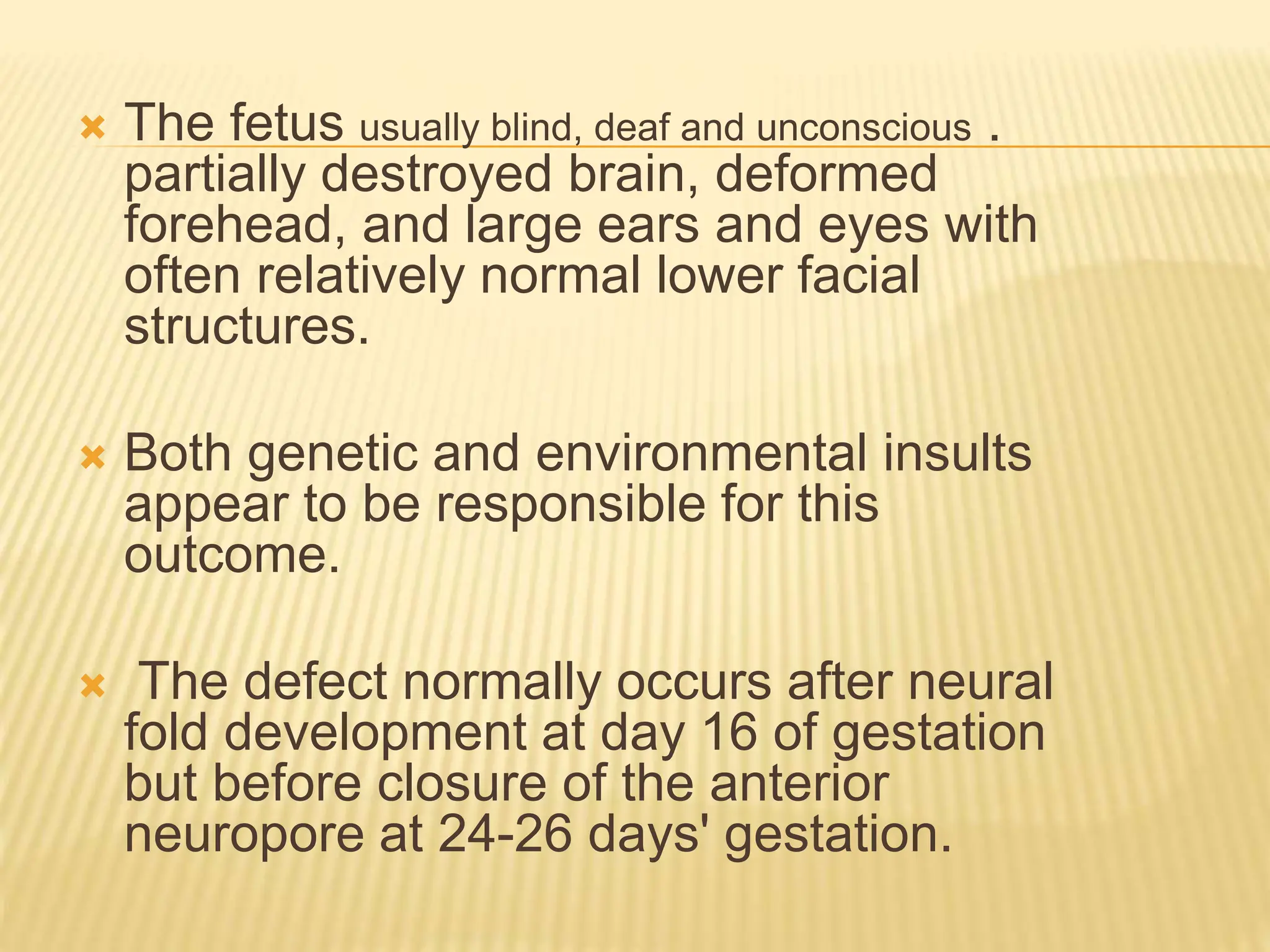 Congenital anomalies/Neural tube defects/ birth defects | PPTX