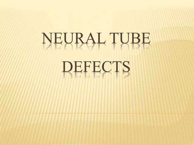 Congenital anomalies/Neural tube defects/ birth defects | PPT
